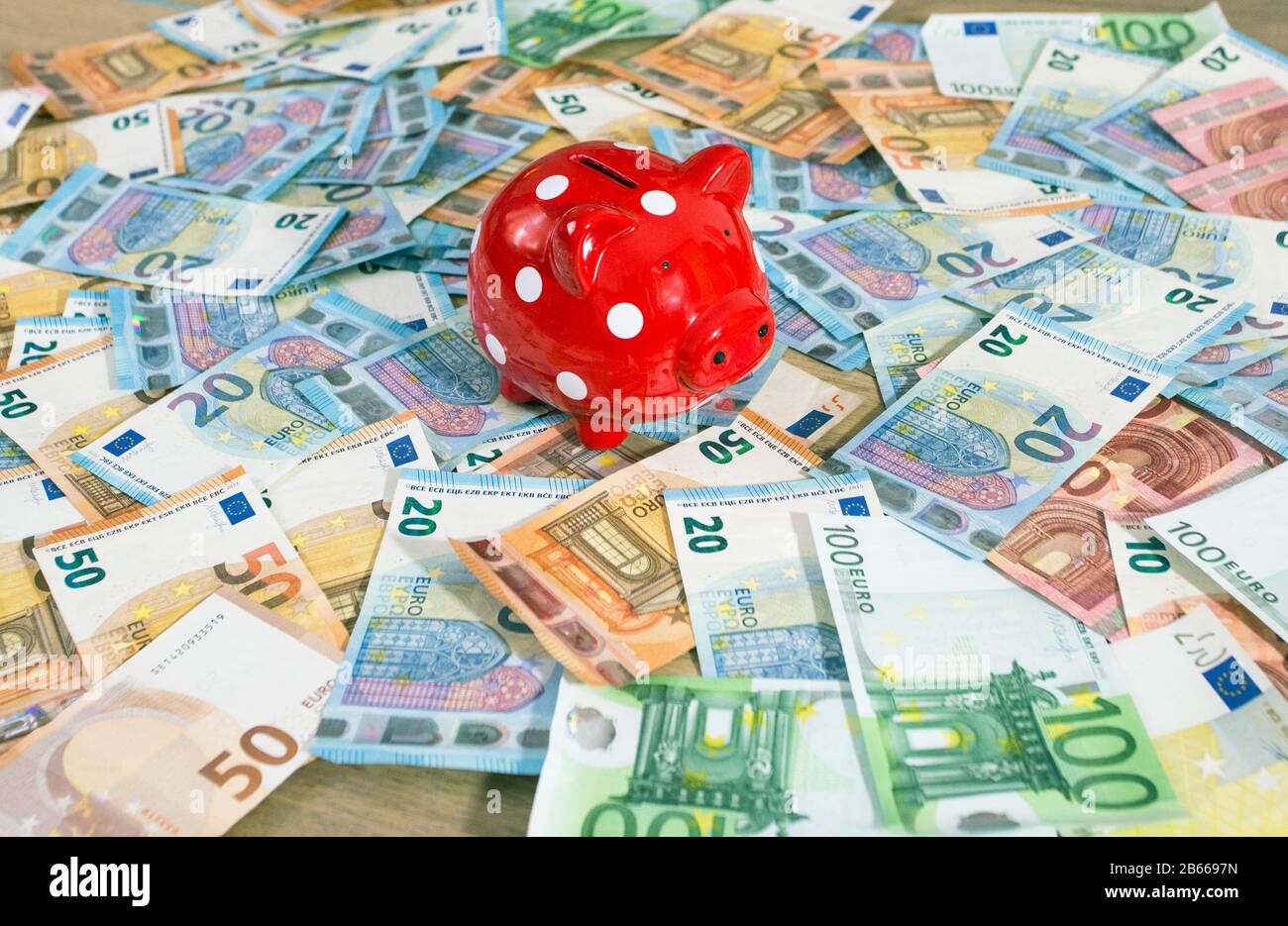 Planning and calculating some investment in Euro currency Stock Photo ...