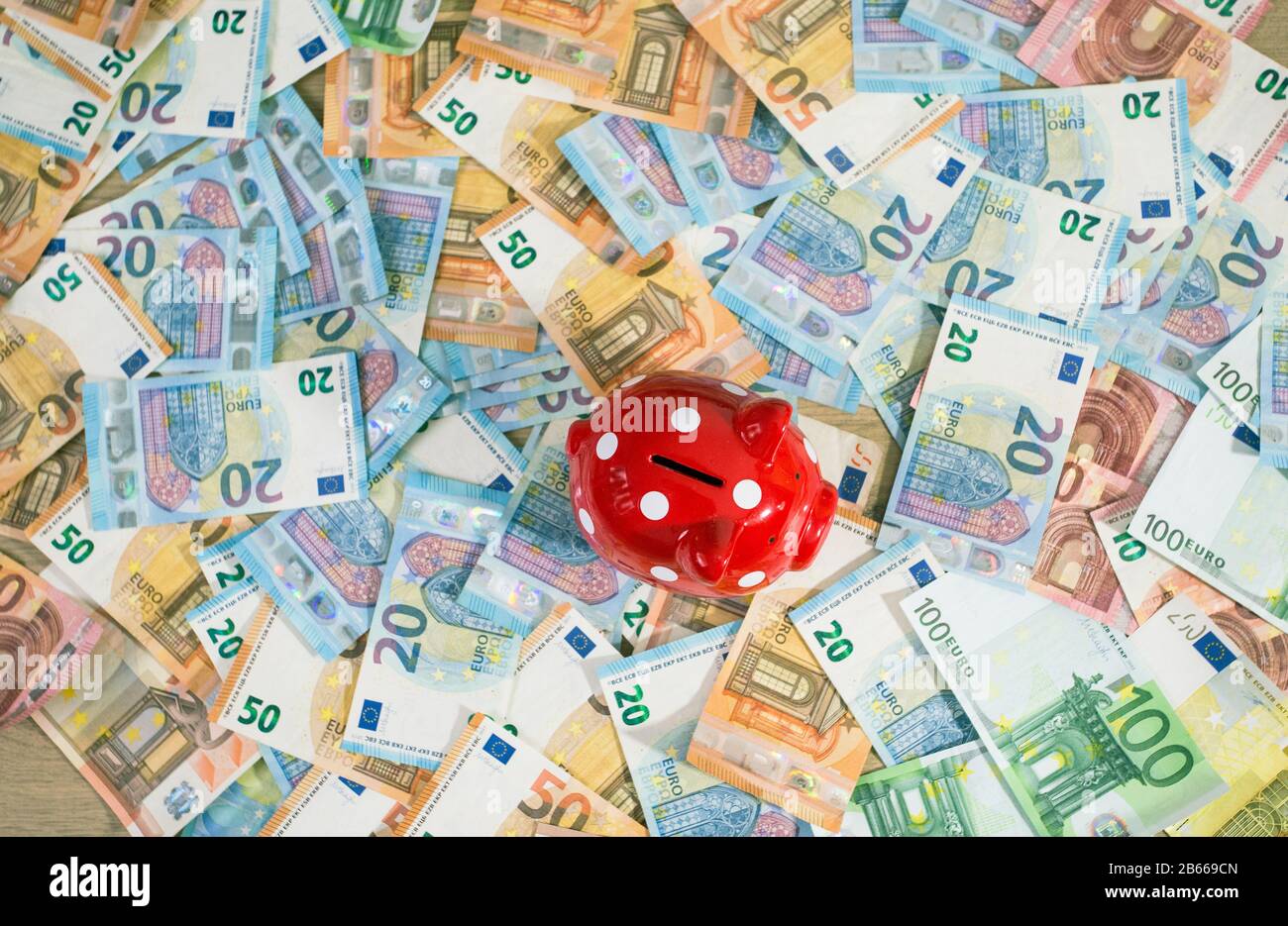 Planning and calculating some investment in Euro currency Stock Photo ...