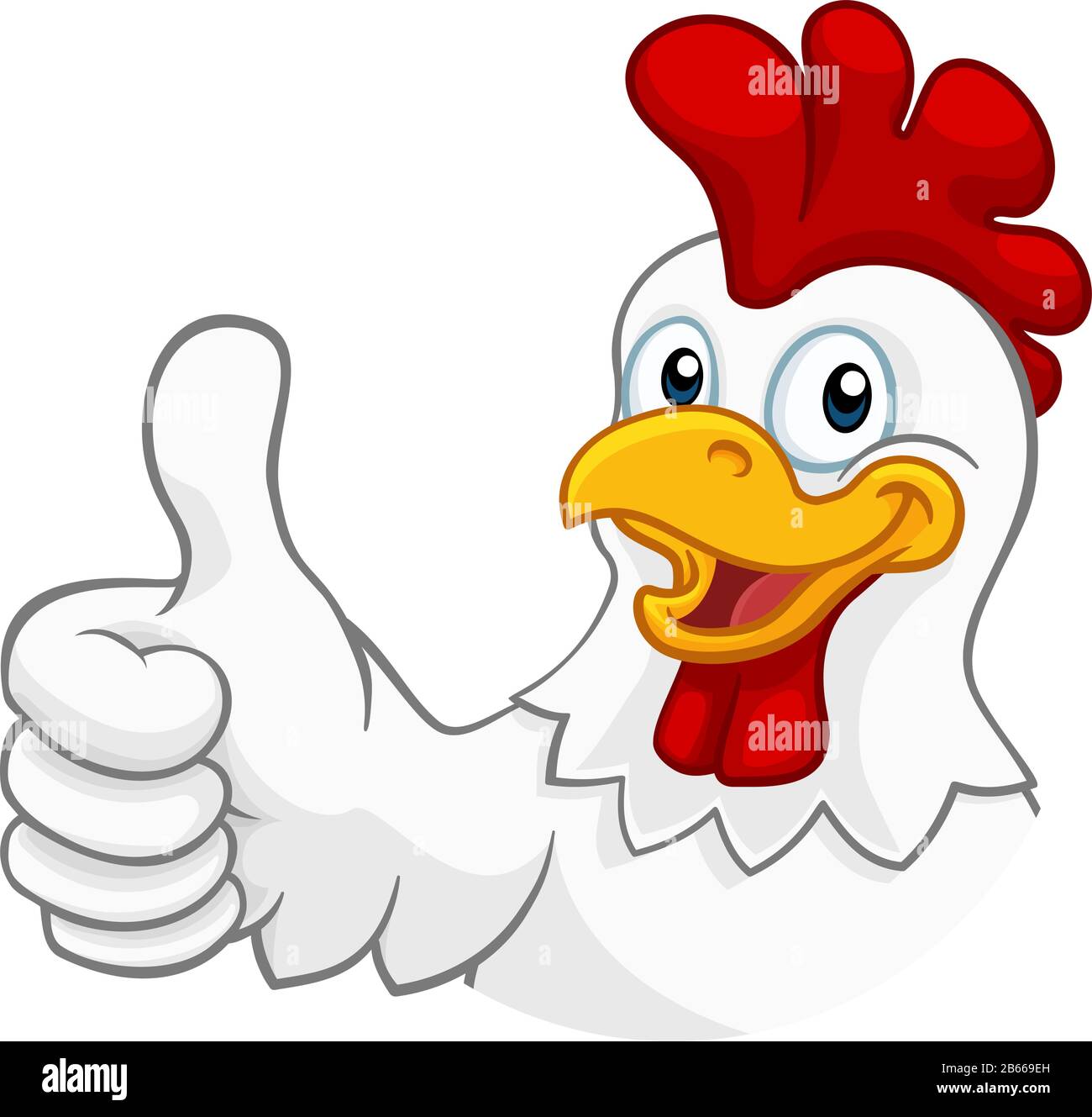 Chicken Cartoon Rooster Cockerel Character Stock Vector Image & Art - Alamy