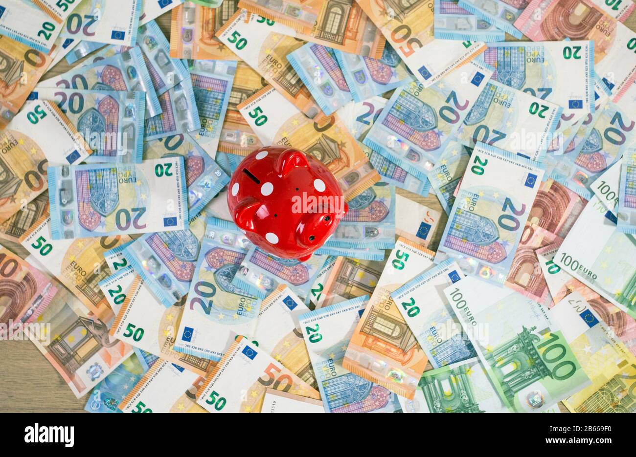 Planning and calculating some investment in Euro currency Stock Photo ...