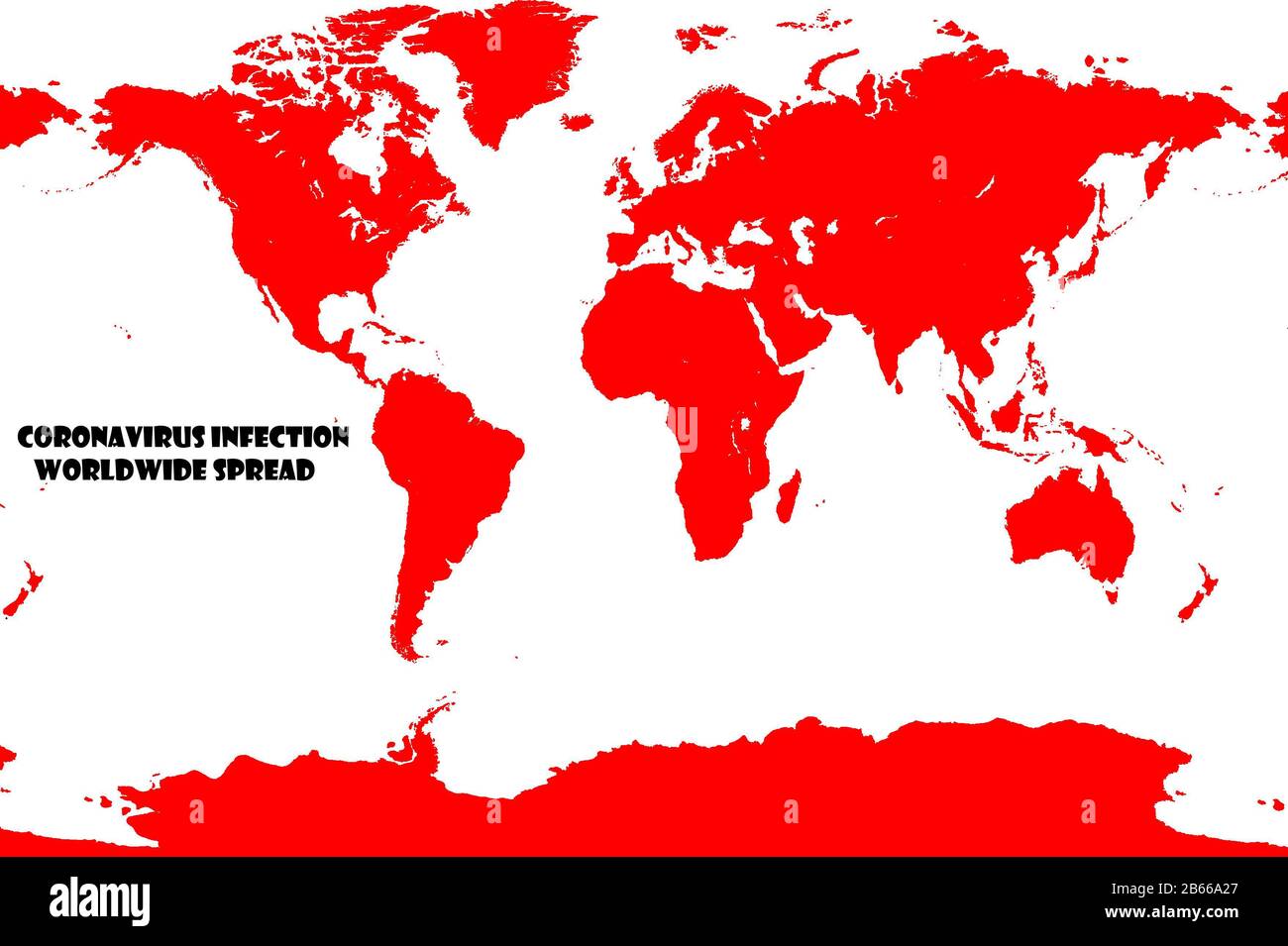 World attack coronavirus. Global coronavirus infection. World map as a ...