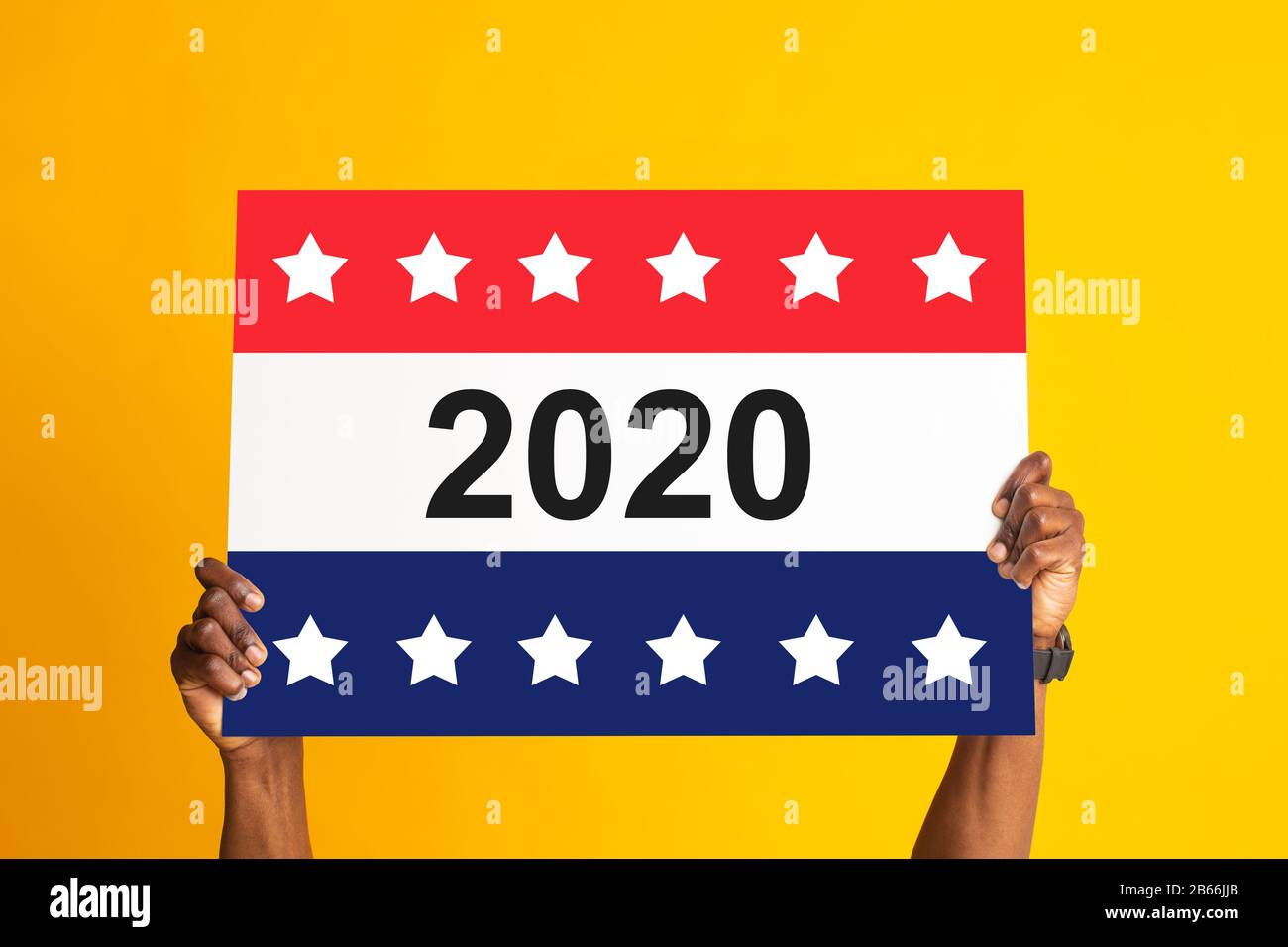 Male republican holding flag hi-res stock photography and images - Alamy