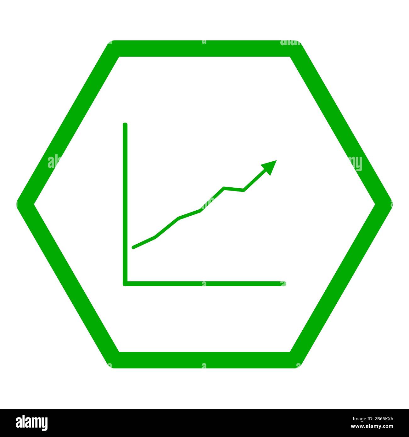 Chart and hexagon Stock Photo - Alamy