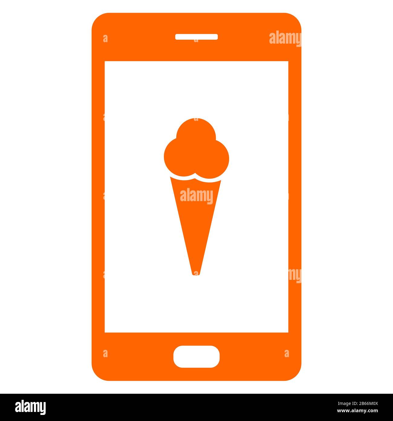 Ice cream and smartphone Stock Photo - Alamy