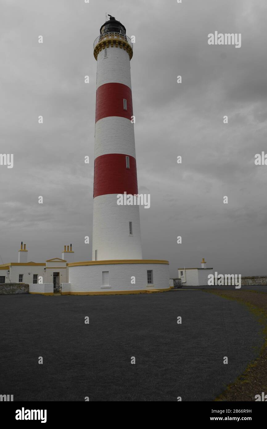 Tarbat Ness Light house, Scotland Stock Photo - Alamy