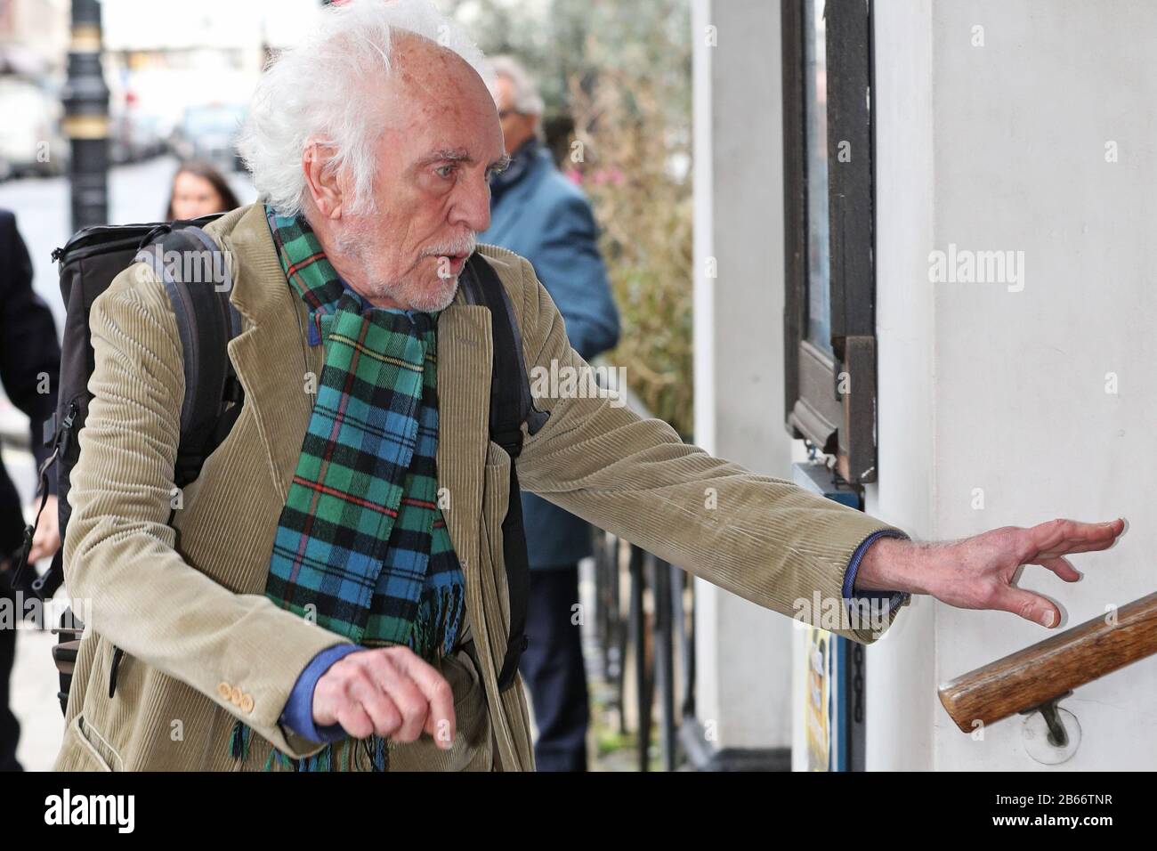 Terence Stamp arrives for the memorial service for photographer Terry O'Neill at The Grosvenor ...