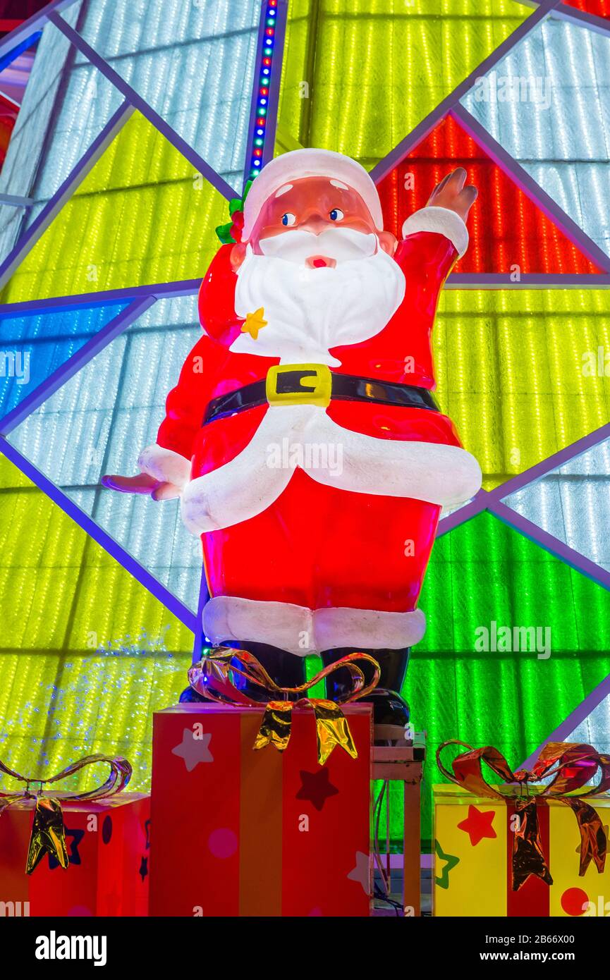 Lights installation in Macau during the annual Macau Light festival ...