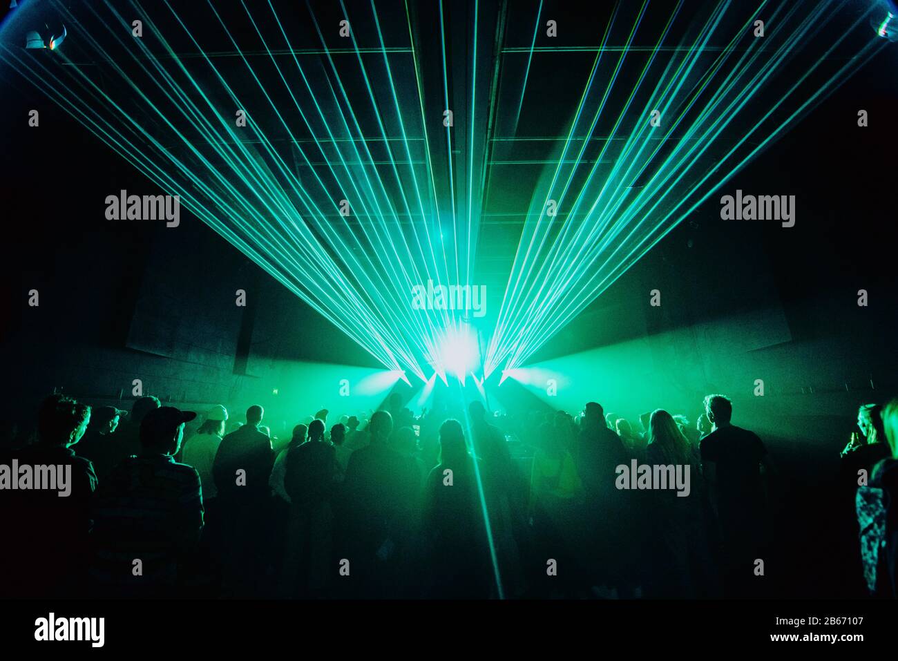 Copenhagen, Denmark. , . Concert goers seen at a concert with the ...