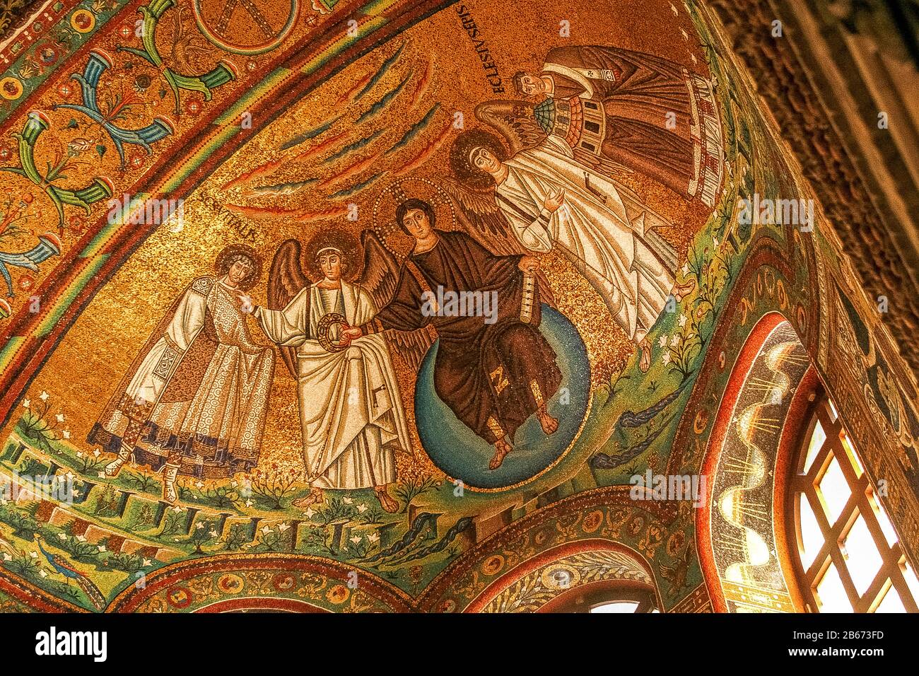 Italy Emilia Romagna Ravenna - San Vitale basilica - Mosaic Christ ...