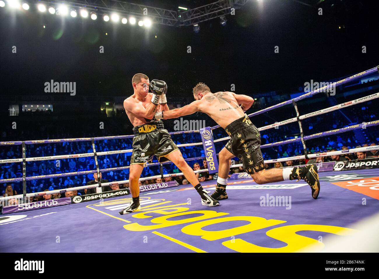 Scott Quigg v Jono Carroll Manchester Arena March 7th 2020 Stock Photo ...