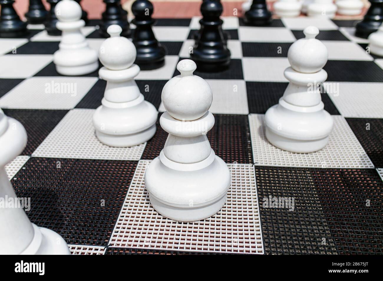 Oversized chess board hi-res stock photography and images - Alamy
