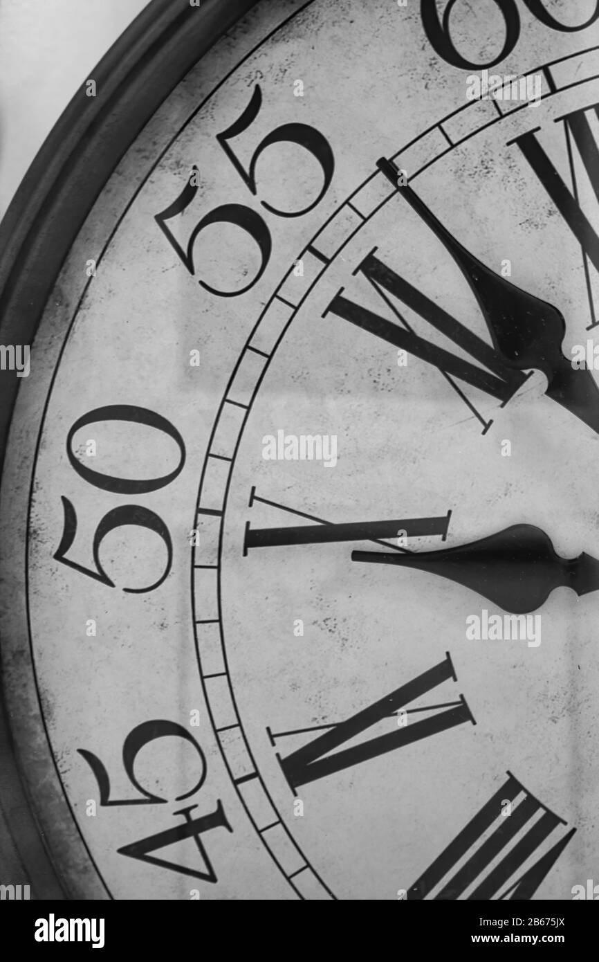 Old retro clock detail Stock Photo - Alamy