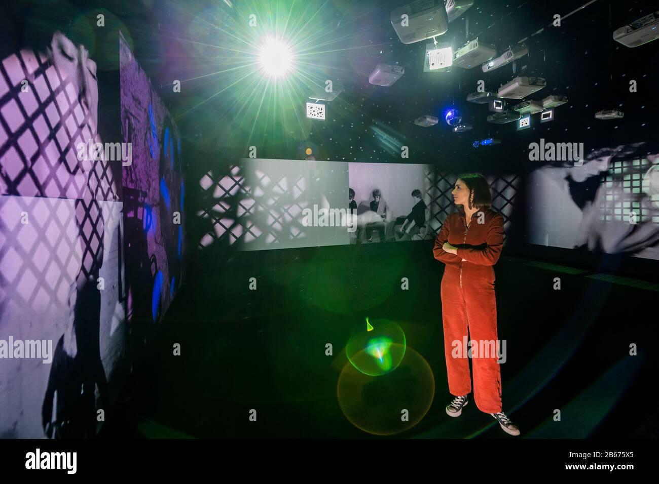 The Exploding Plastic inevitable room with his films and music by ...