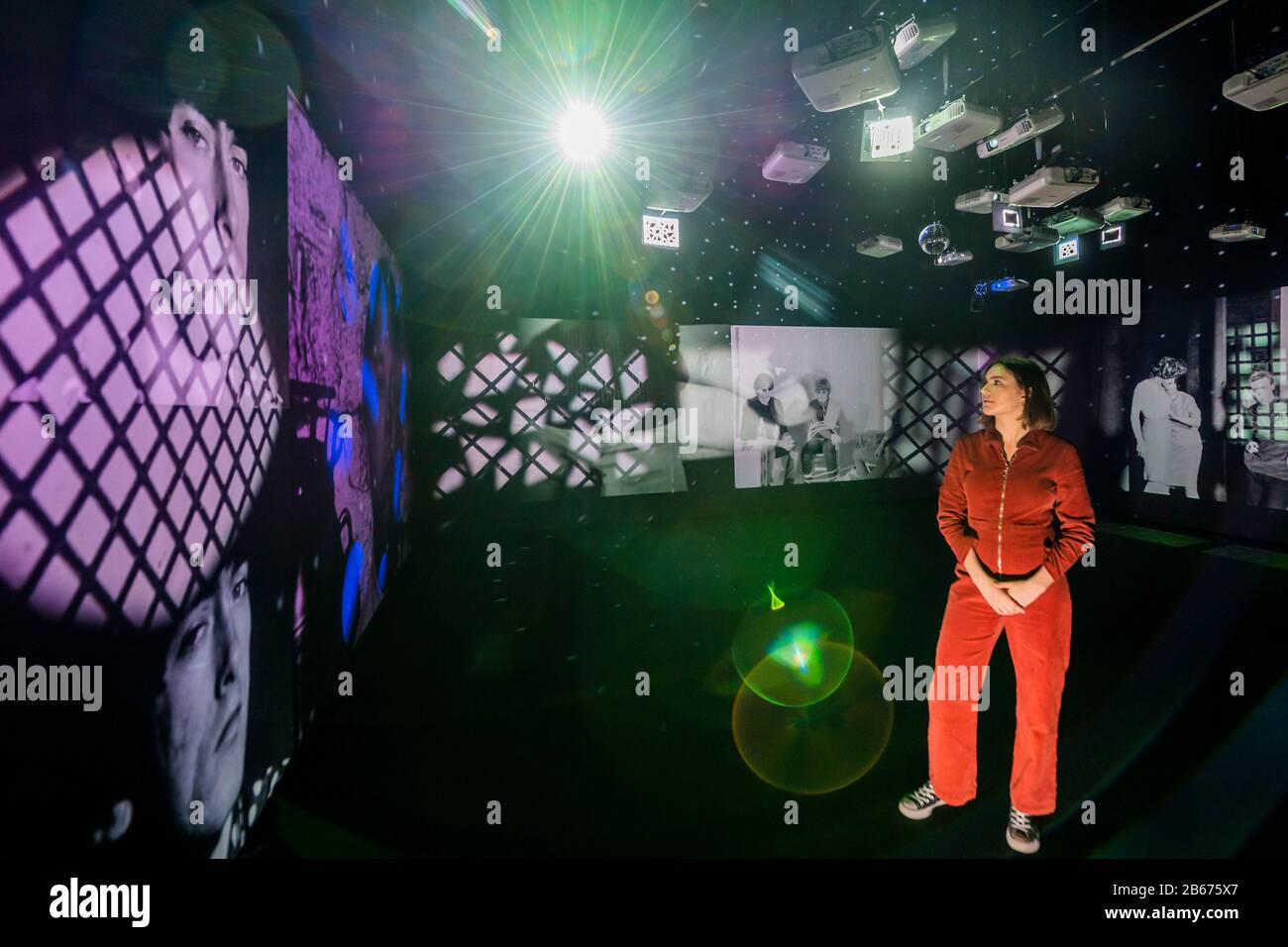 The Exploding Plastic inevitable room with his films and music by ...