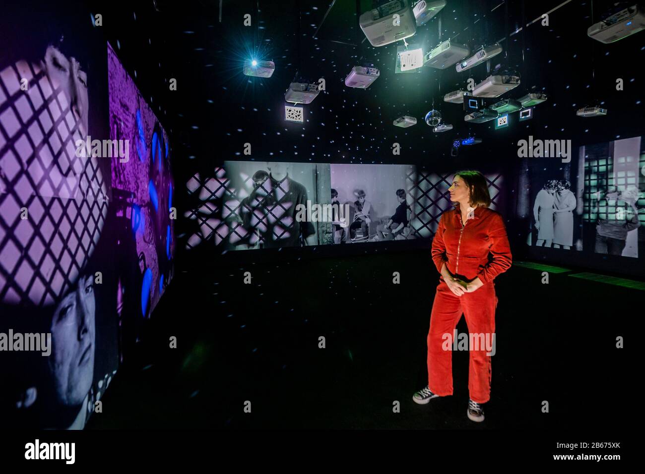 The Exploding Plastic inevitable room with his films and music by ...