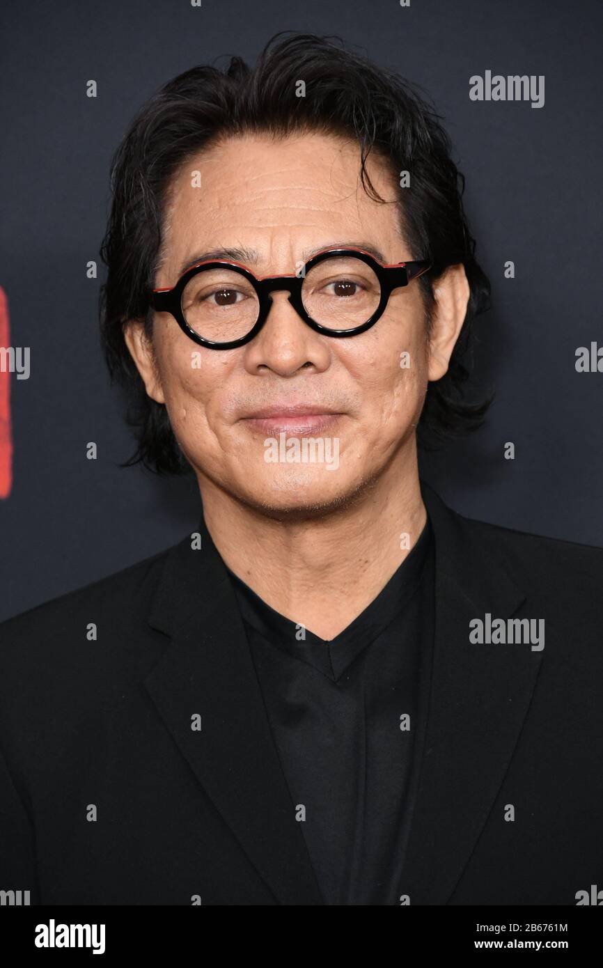 09 March 2020 - Hollywood, California - Jet Li. Disney's "Mulan" Los ...