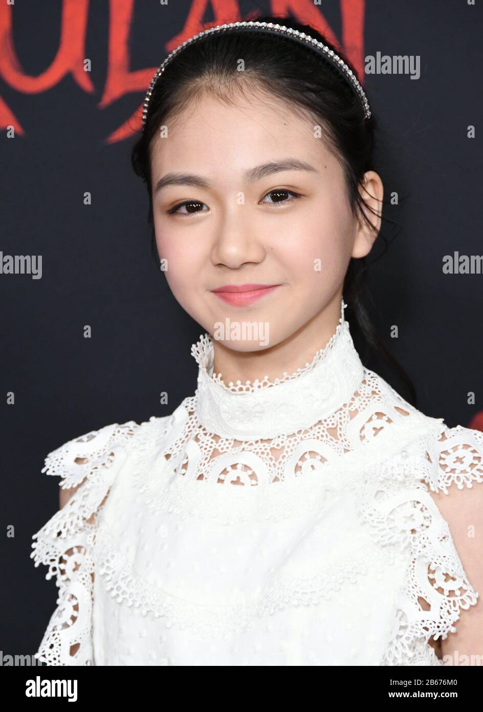 09 March 2020 - Hollywood, California - Crystal Rao. Disney's "Mulan ...