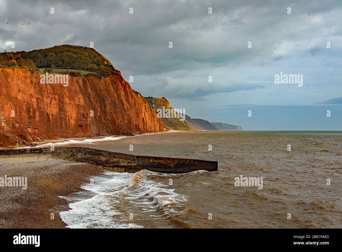 Sidmouth cliff erosion hi-res stock photography and images - Alamy
