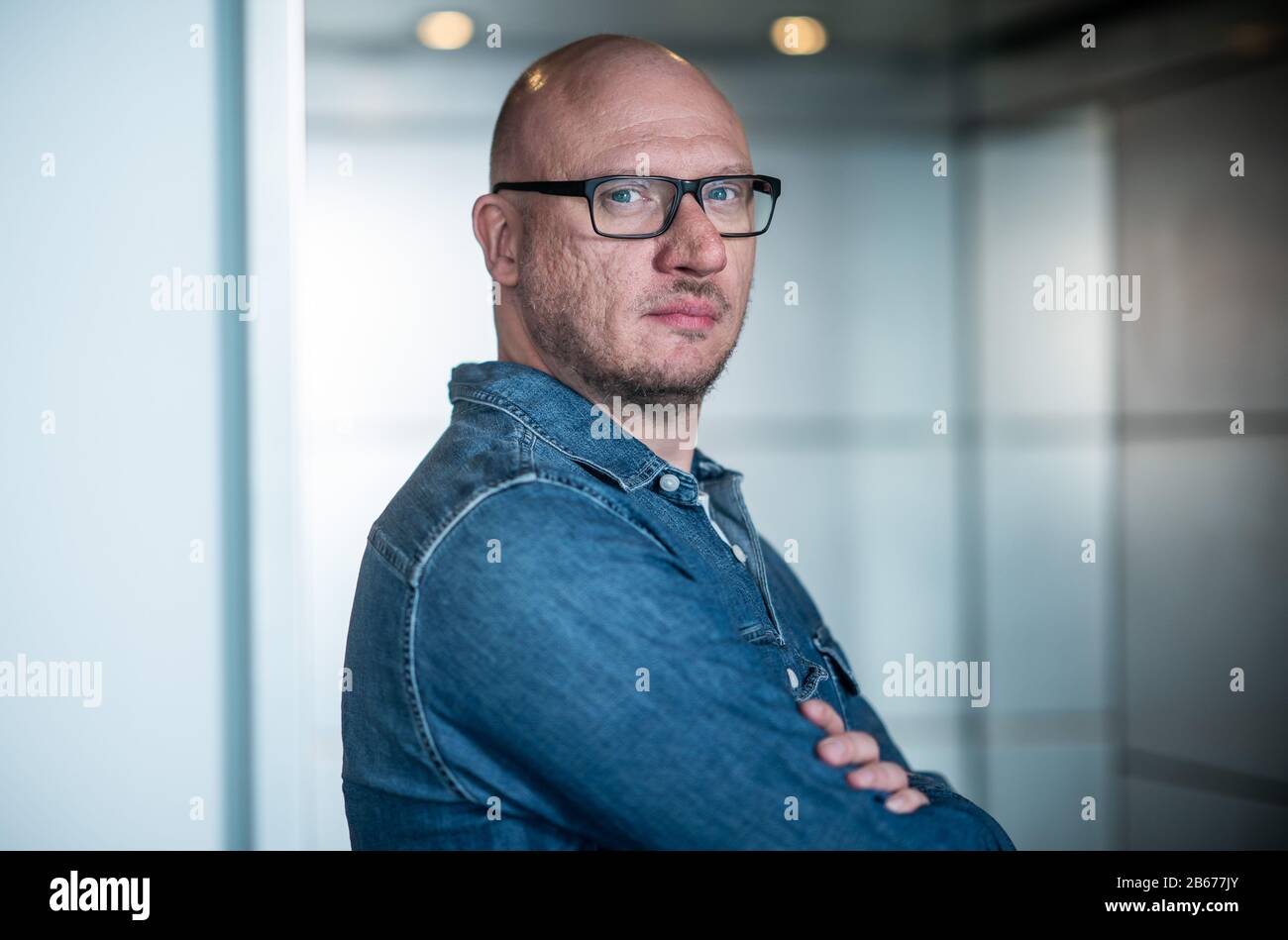 Berlin, Germany. 10th Mar, 2020. Andre Voigt, blogger, podcast and ...