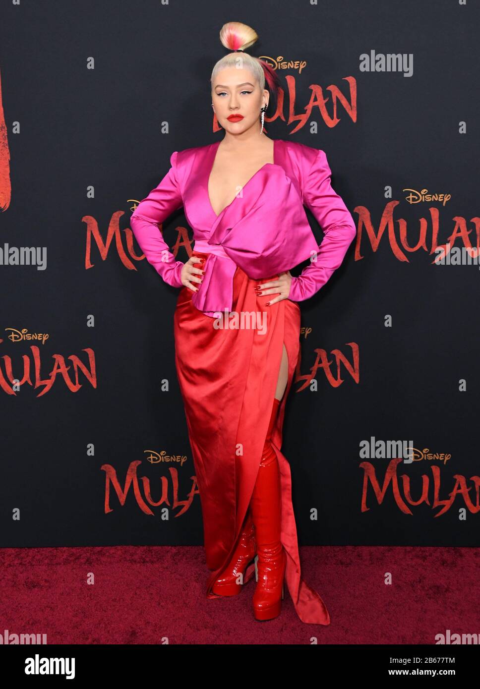 09 March 2020 - Hollywood, California - Christina Aguilera. Disney's ...