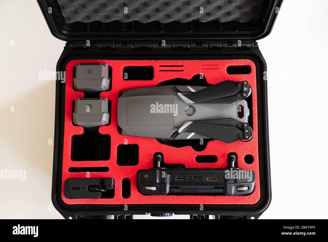 Mavic 2 Pro aerial drone with Smart Controller in Hard Case Stock Photo ...