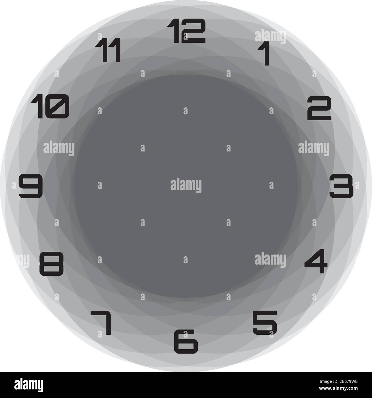 clock dial black big black numbers gray circle game frame hourly black ...