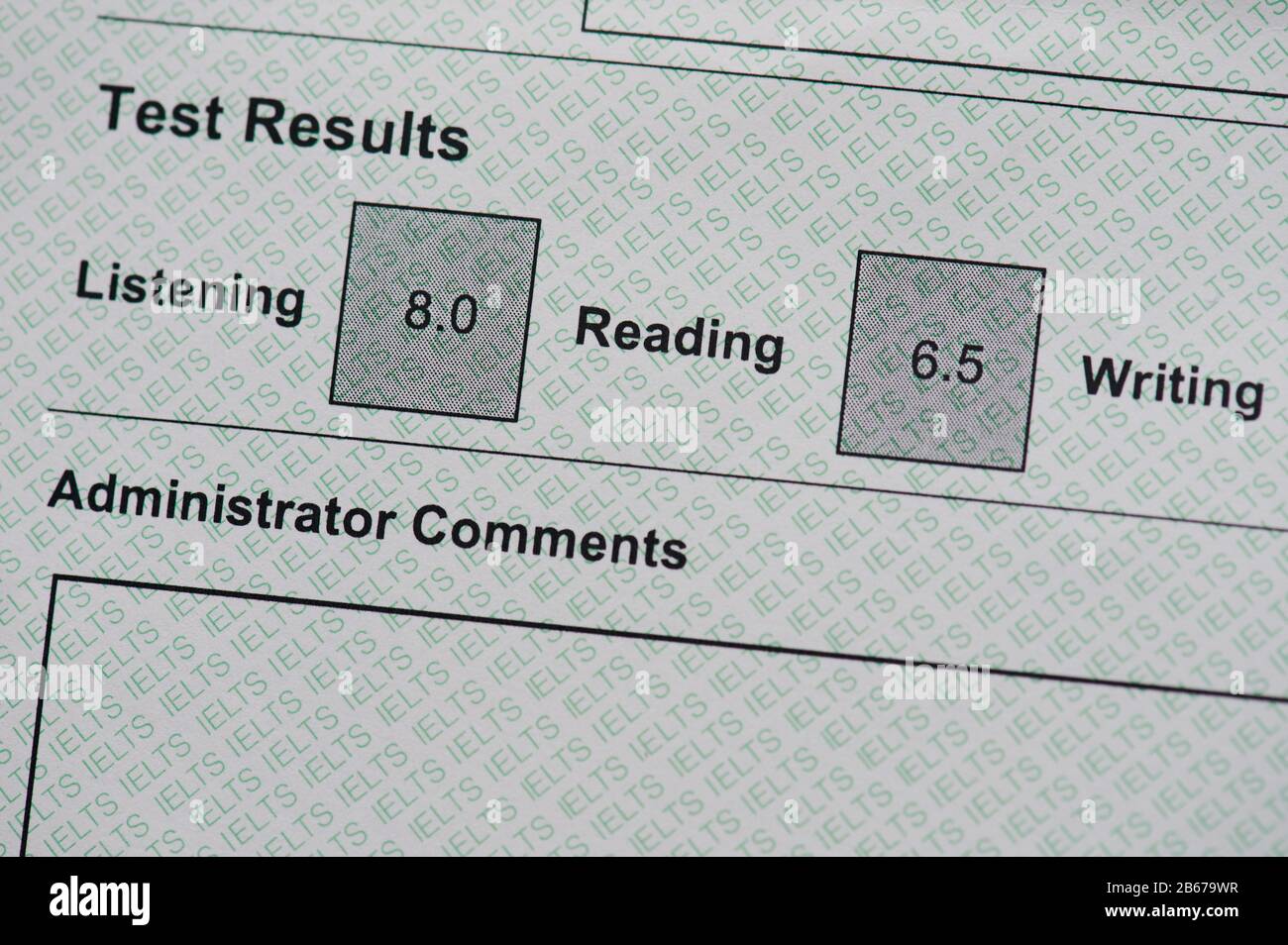 Sample Ielts Result Sheet