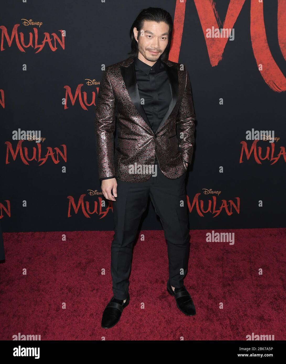 Los Angeles, USA. 09th Mar, 2020. Nelson Lee arrives at the Disney's ...