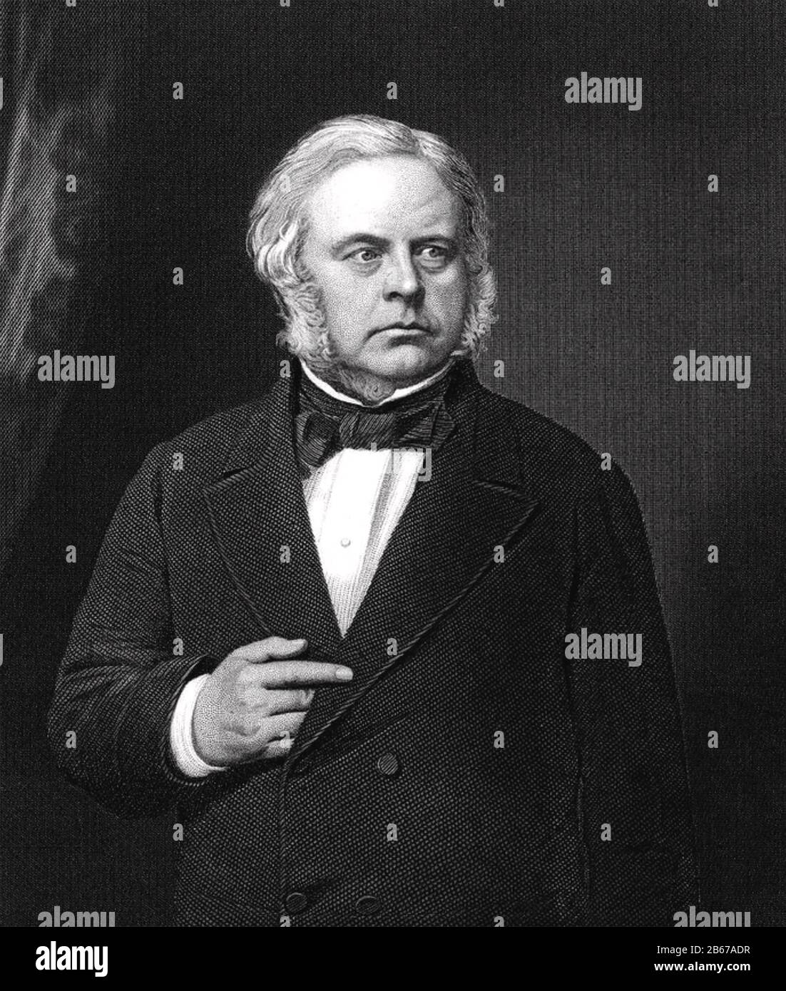 John bright 1811 1889 english radical statesman hi-res stock ...