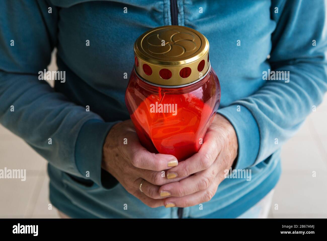Sorrow woman over loss his nearest relative Stock Photo - Alamy