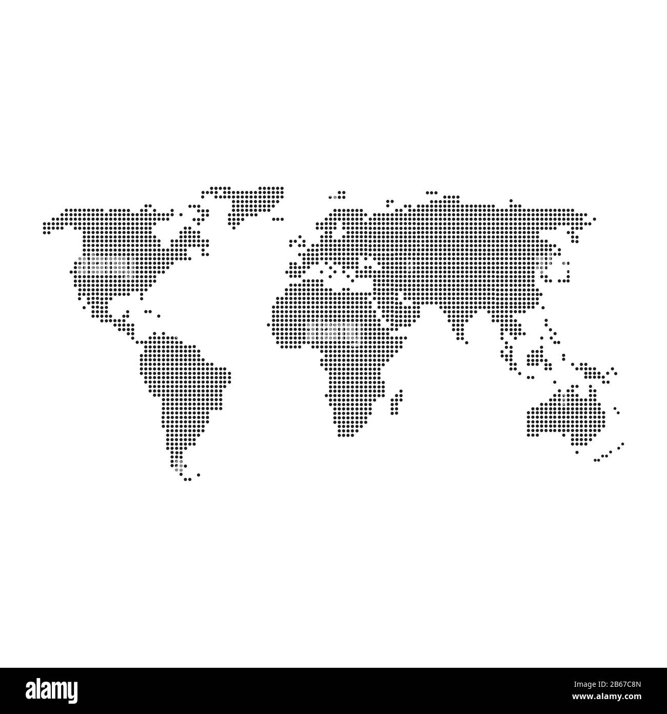 Editable world map countries Cut Out Stock Images & Pictures - Alamy