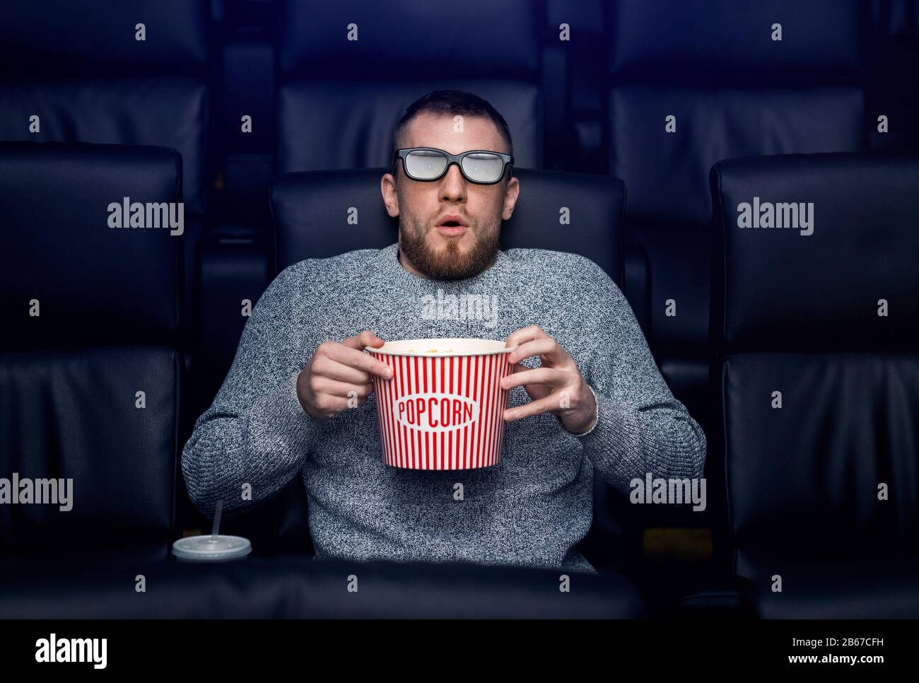 Audience in movie theater shocked hi-res stock photography and images ...