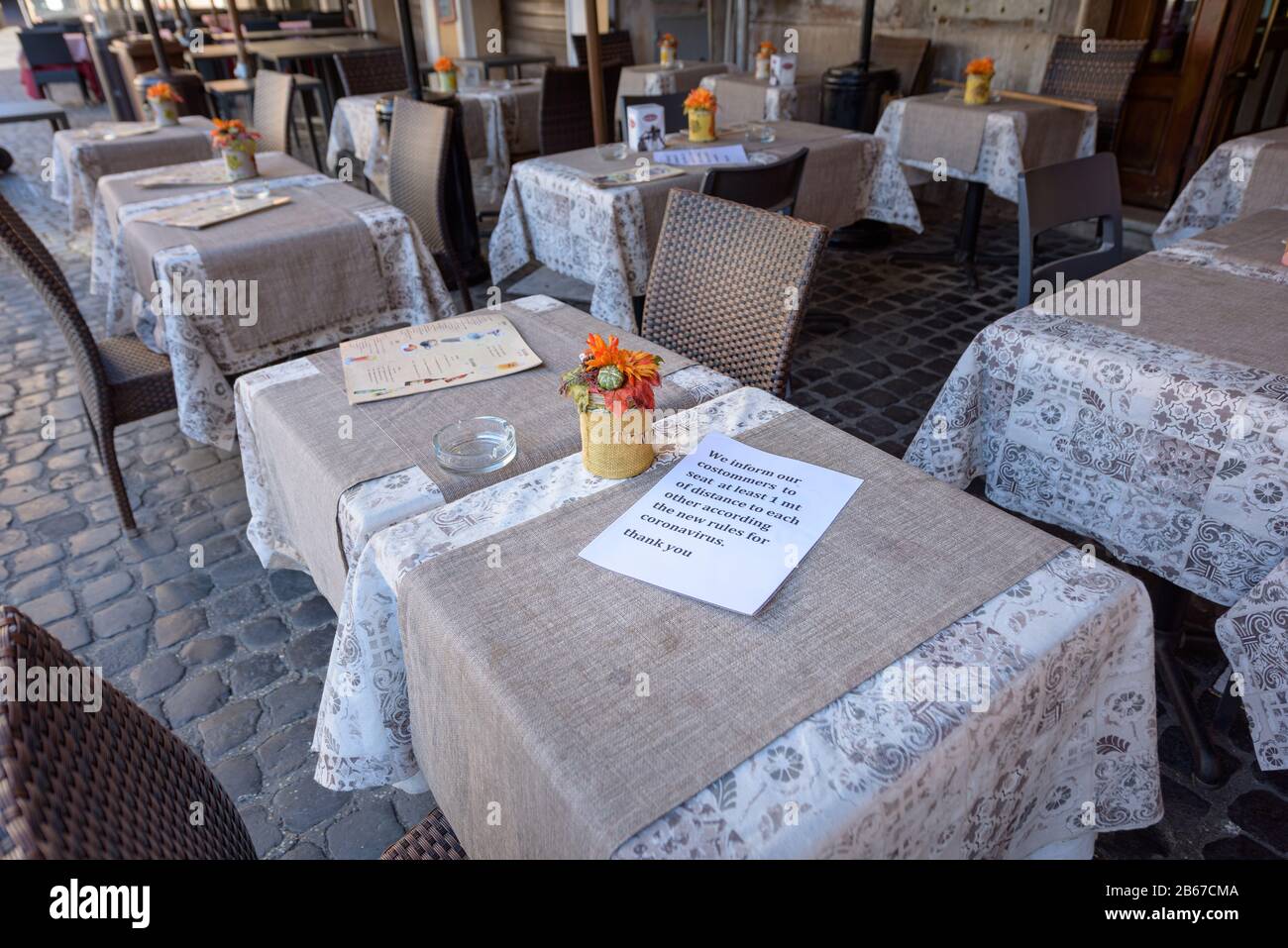 Rome empty streets hi-res stock photography and images - Alamy