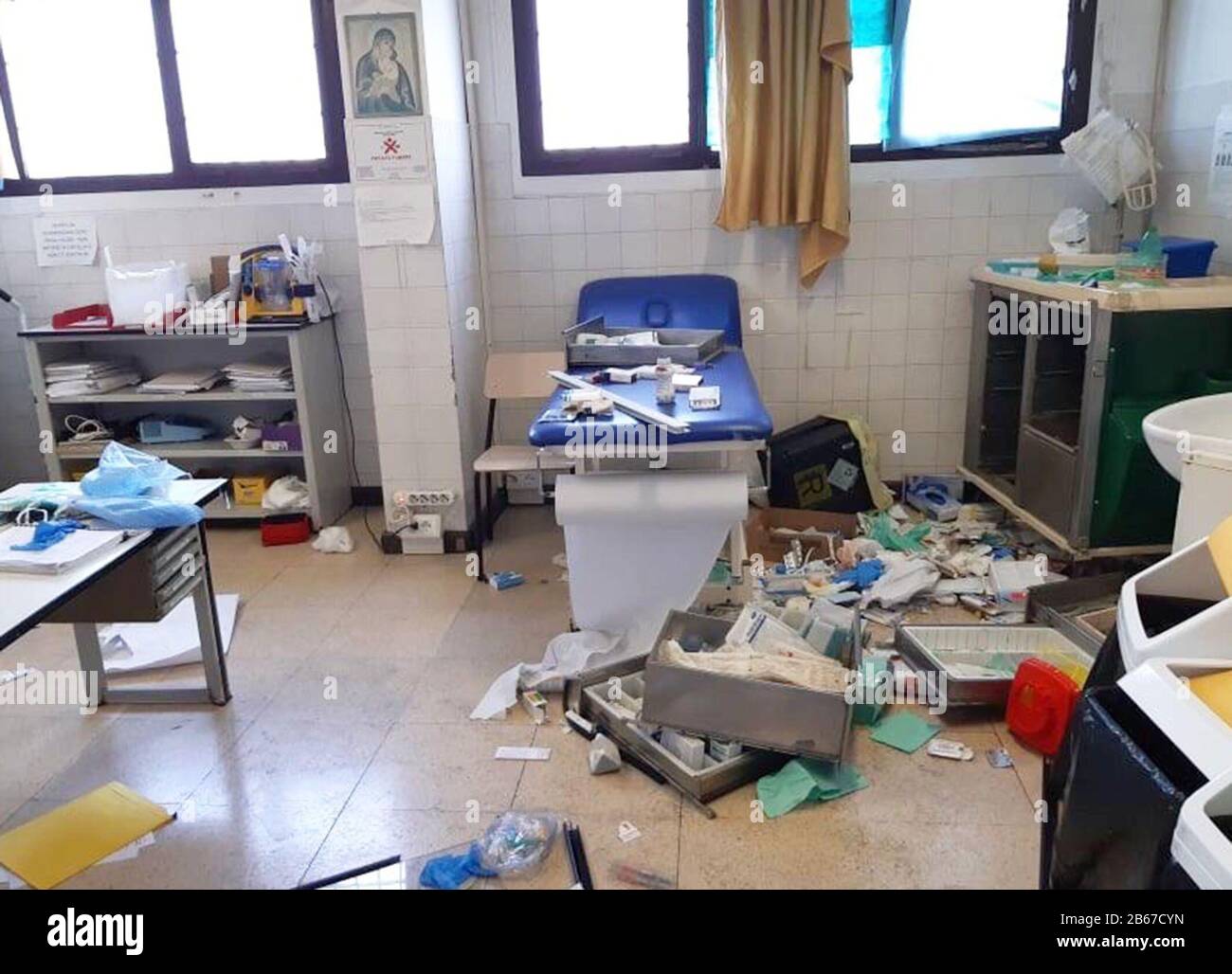 internal shape of the prison's infirmary (SAVERIO DE GIGLIO/Fotogramma ...