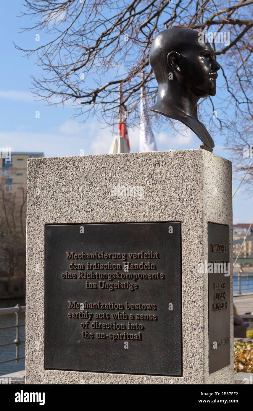 Bust of Walther Rathenau Stock Photo - Alamy