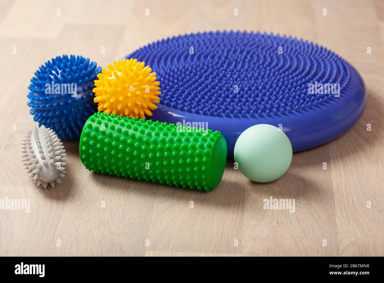 massage rubber balls, balance cushion and roller for self massage and ...