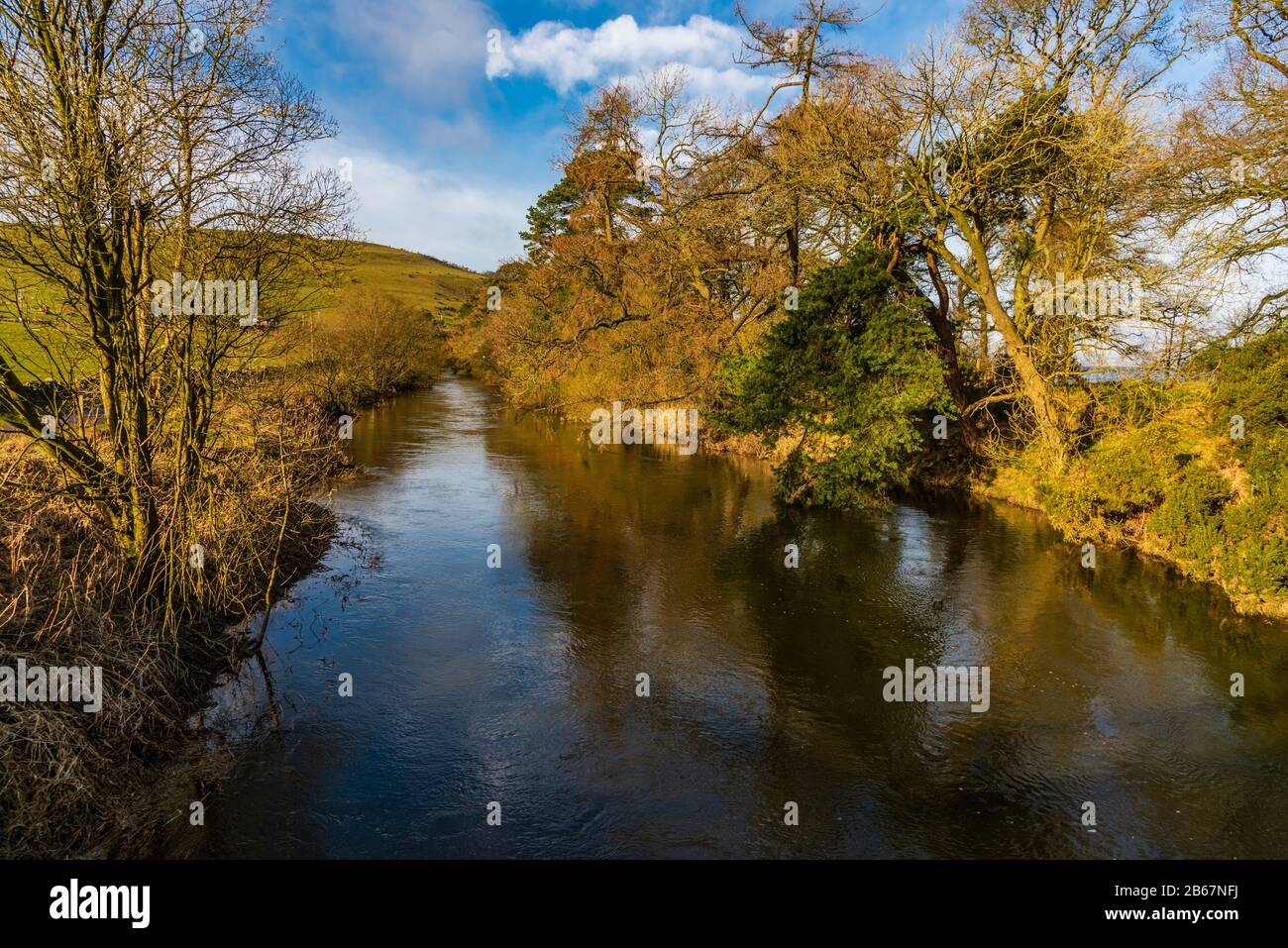 The river Leven in the county of Perth & Kinross, Scotland, UK Stock ...