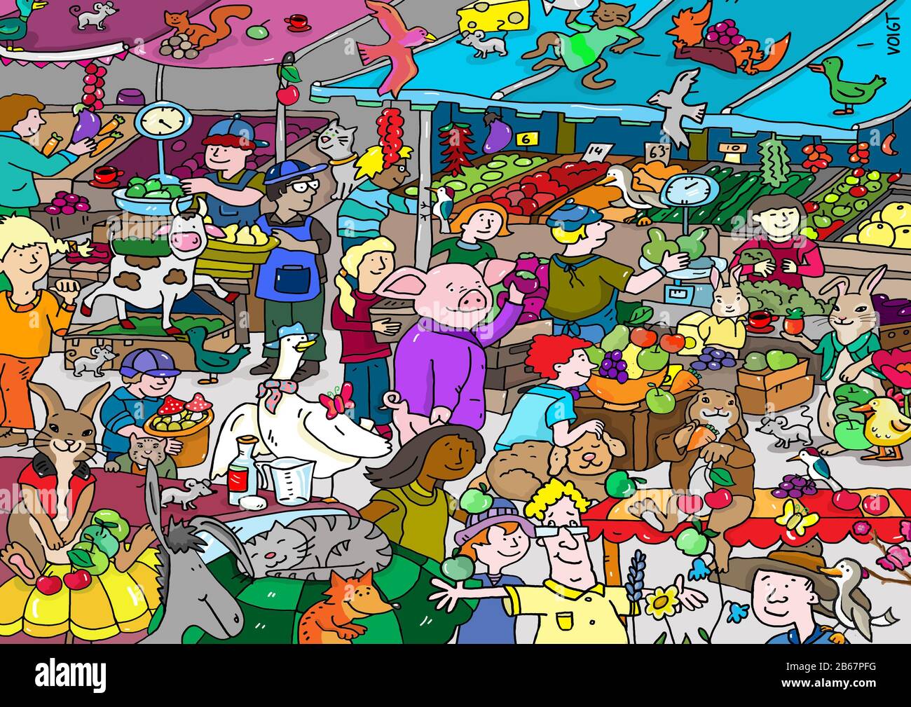 farmers market funny Stock Photo - Alamy