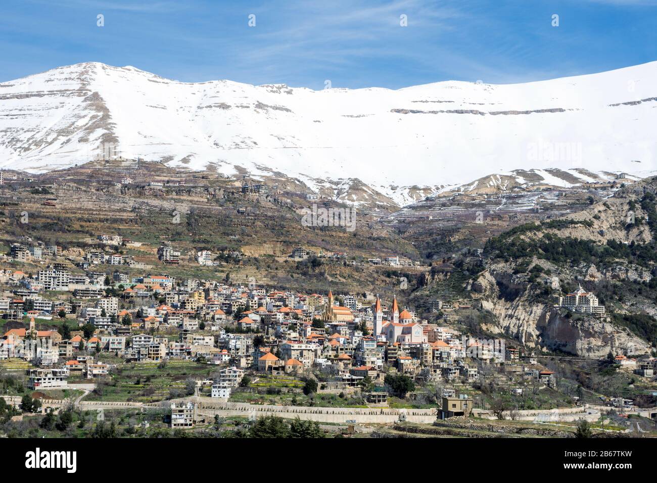 Bsharri village, Lebanon Stock Photo - Alamy