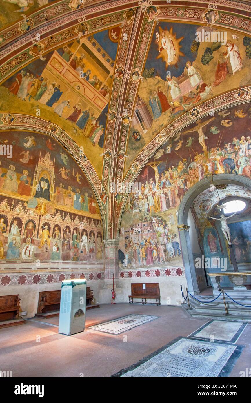 FLORENCE ITALY CHURCH SANTA MARIA NOVELLA FRESCOES OR PAINTINGS BY ...