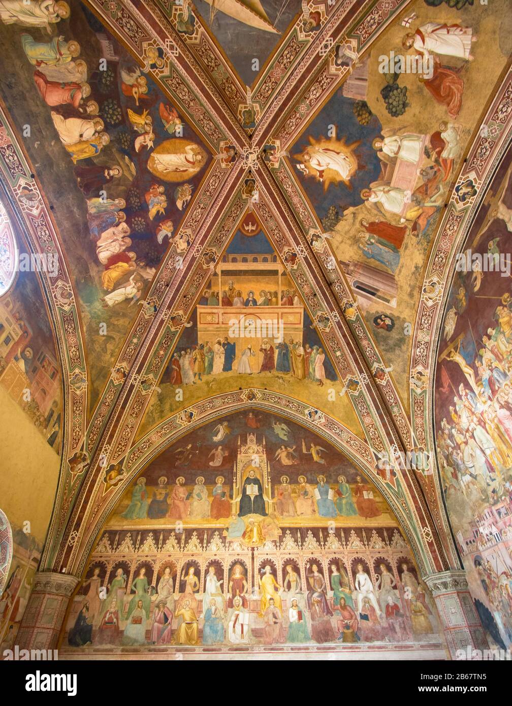 FLORENCE ITALY CHURCH SANTA MARIA NOVELLA FRESCOES OR PAINTINGS BY ...