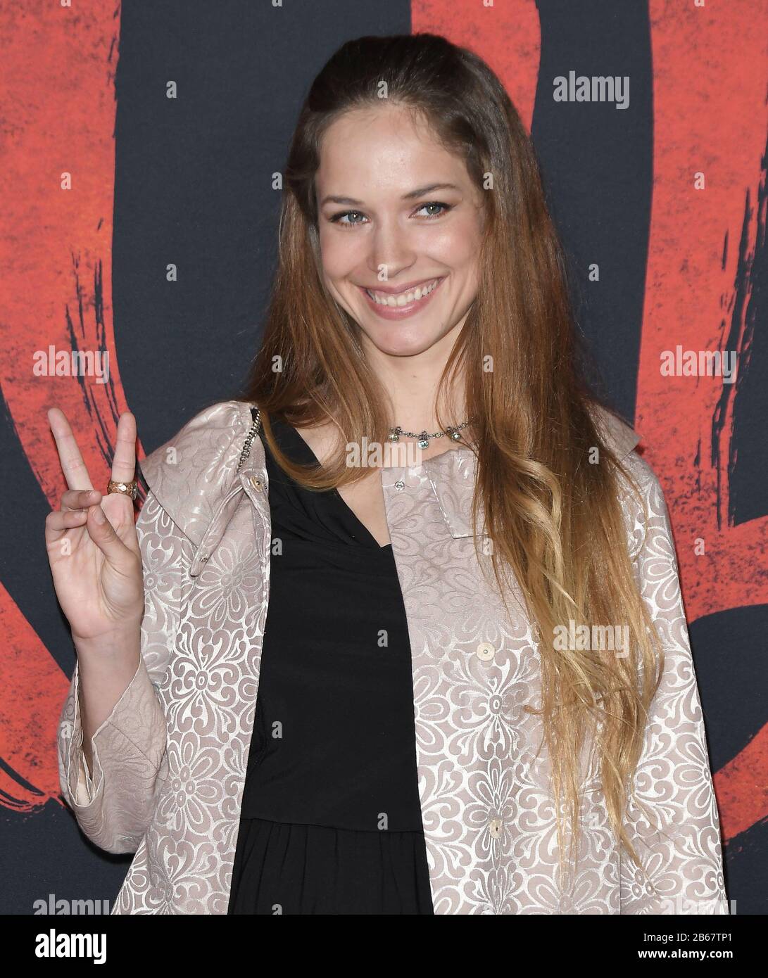 Los Angeles, USA. 09th Mar, 2020. Alexis Knapp arrives at the Disney's ...