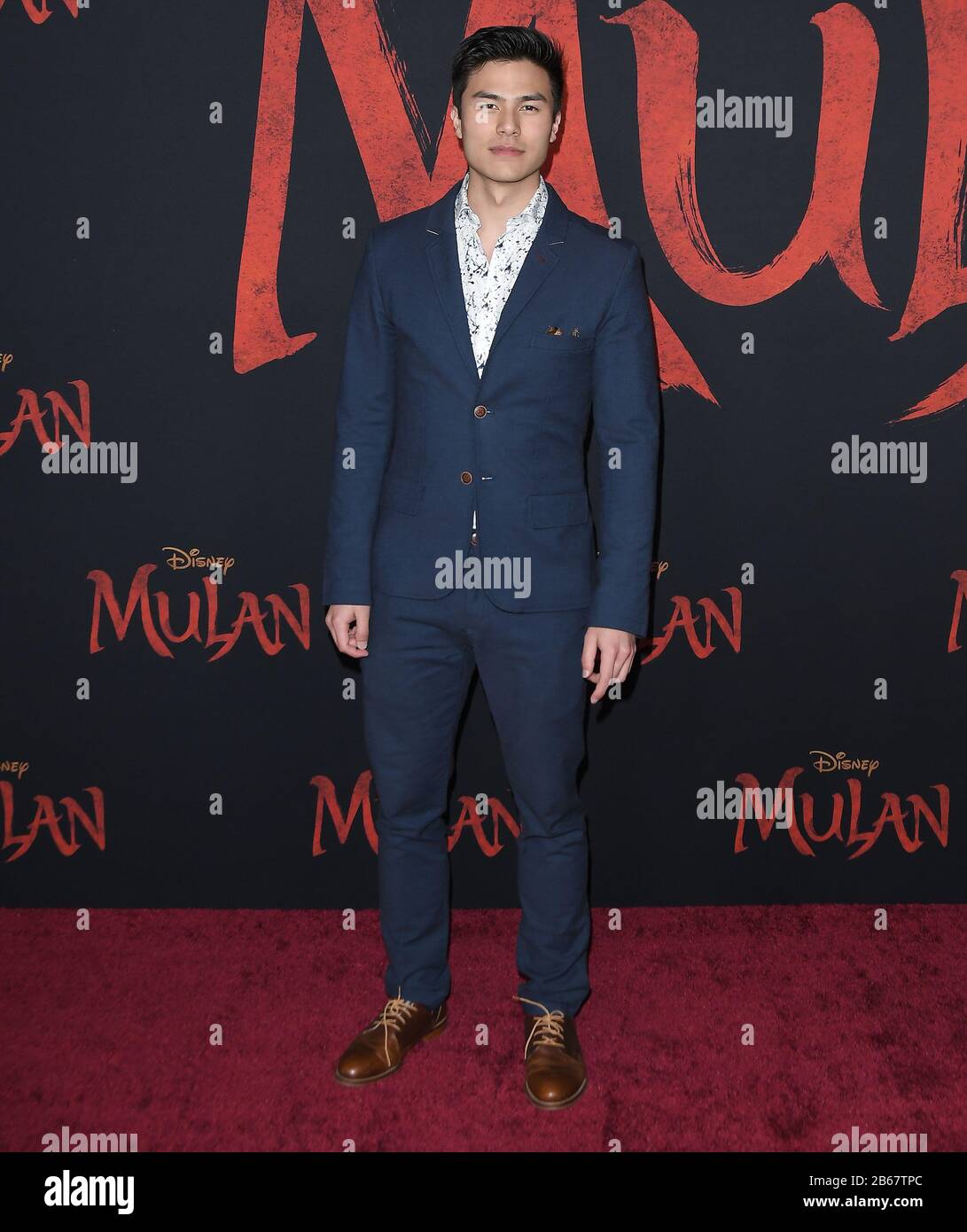 Los Angeles, USA. 09th Mar, 2020. Max Willems arrives at the Disney's ...