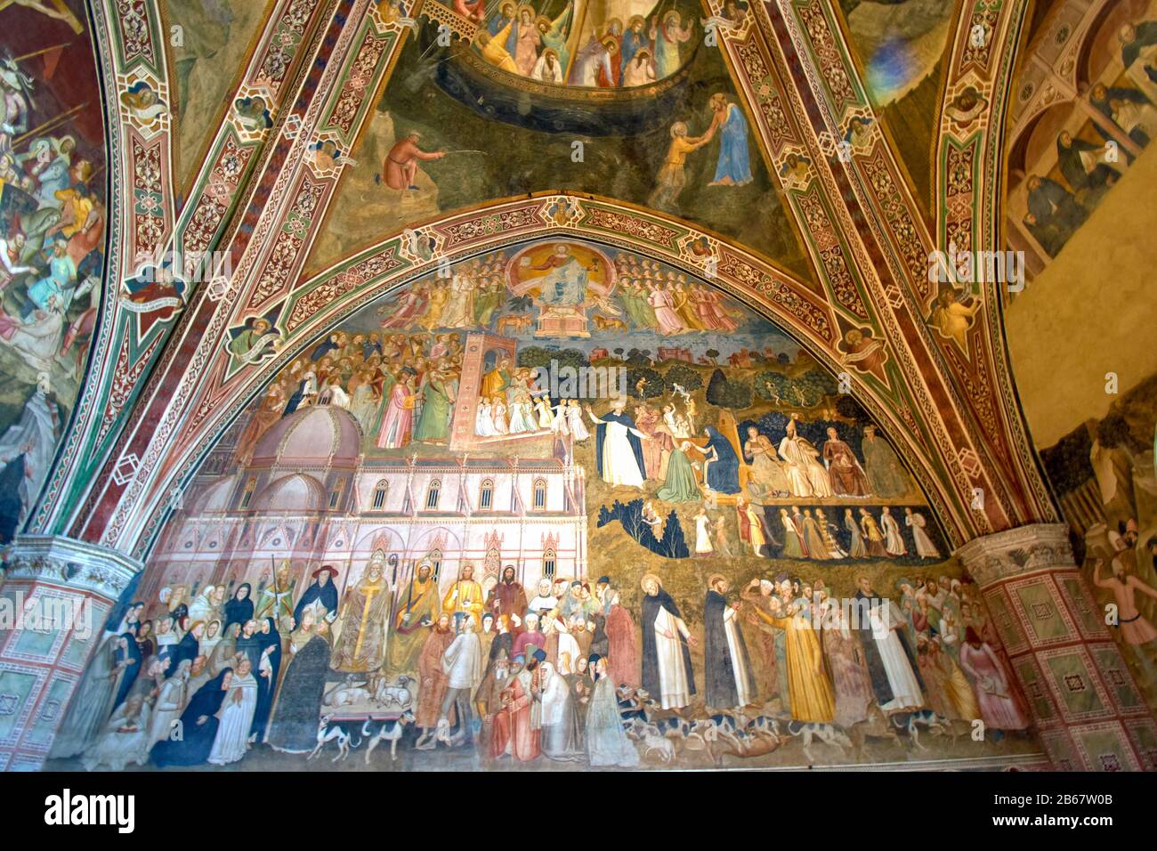 FLORENCE ITALY CHURCH SANTA MARIA NOVELLA FRESCOES OR PAINTINGS BY ...