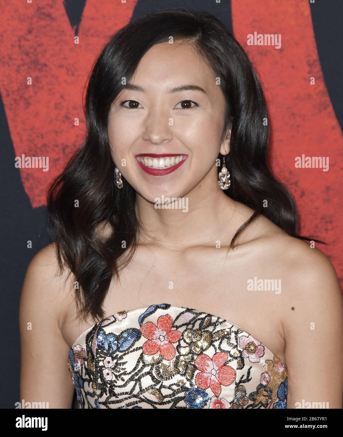 April Yang arrives at the Disney’s MULAN World Premiere held at the ...