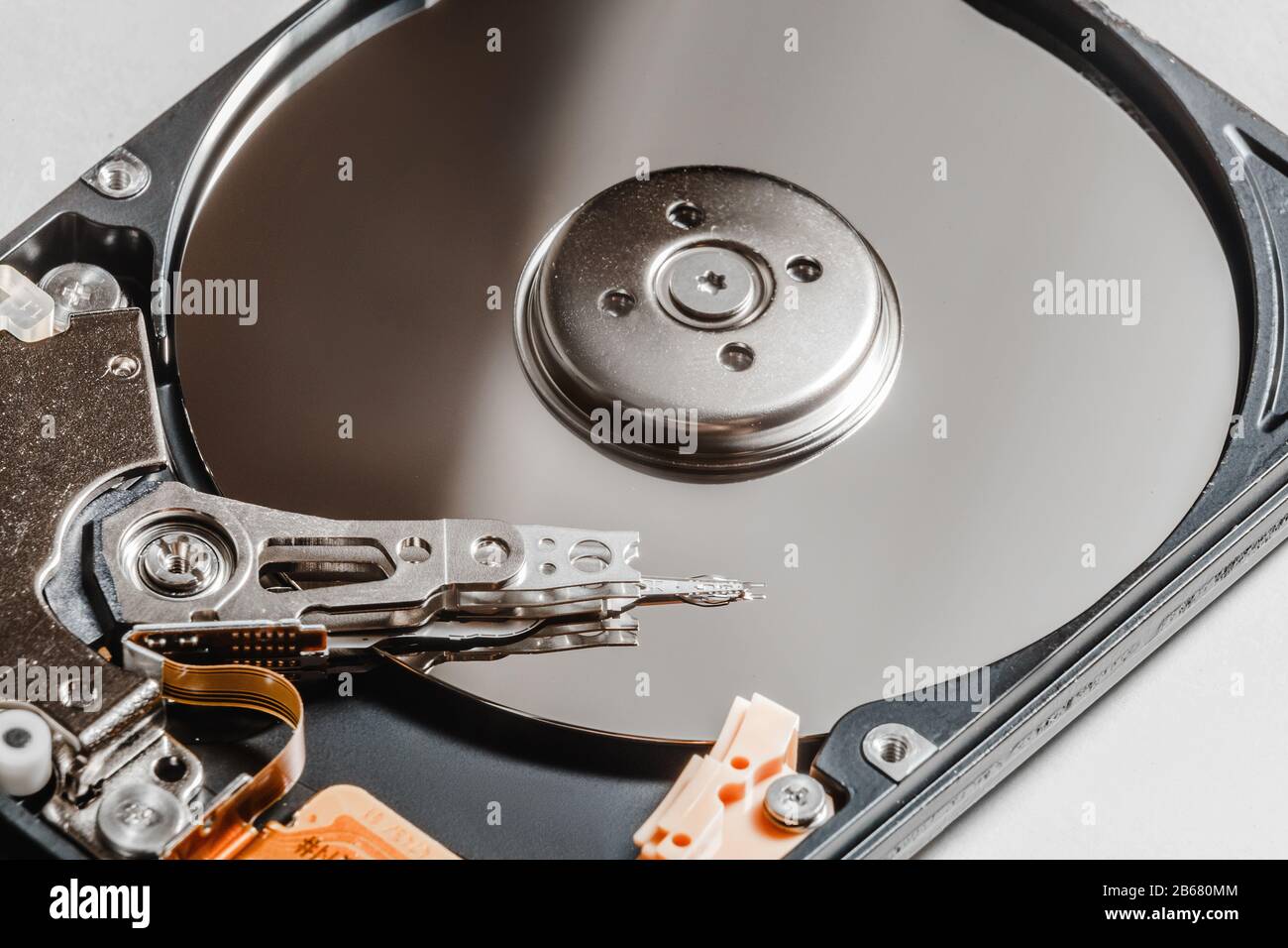 Hard disk drive isolated on white Stock Photo - Alamy