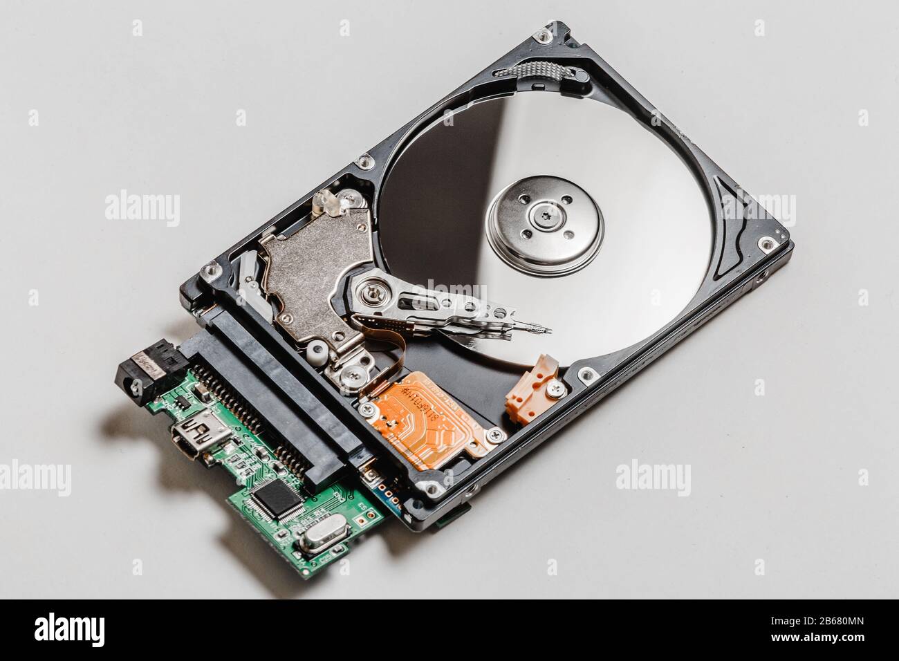 Hard disk drive isolated on white Stock Photo - Alamy
