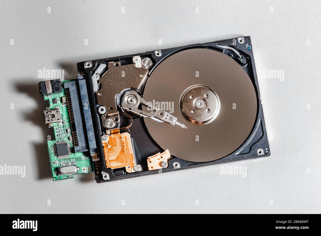 Hard disk drive isolated on white Stock Photo - Alamy
