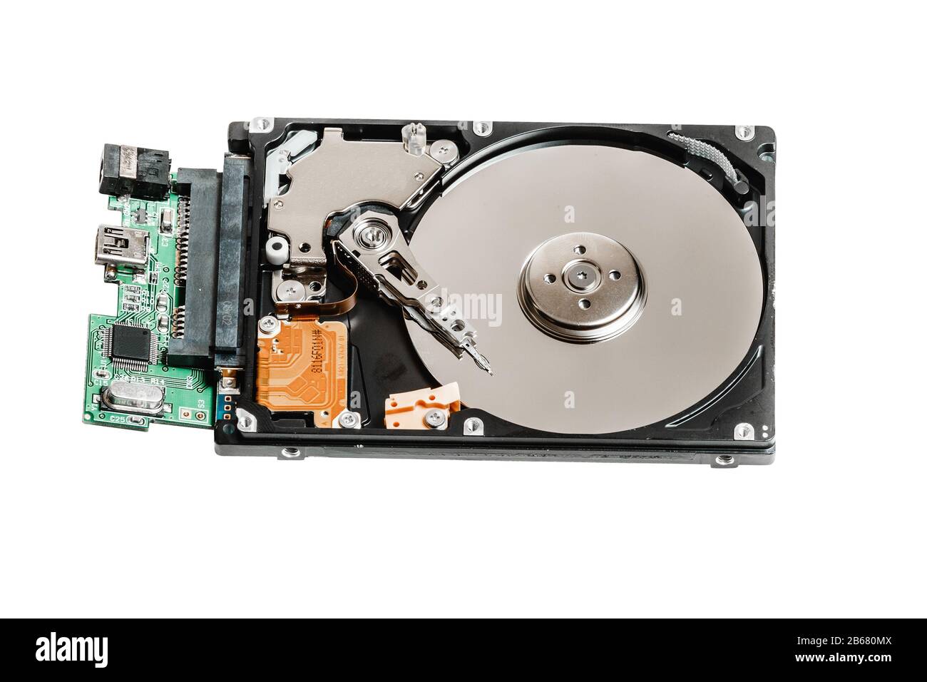 hard disk board isolated on white background Stock Photo - Alamy