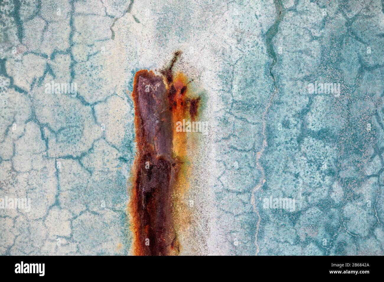 detail of rust in a beautiful blue surface Stock Photo - Alamy